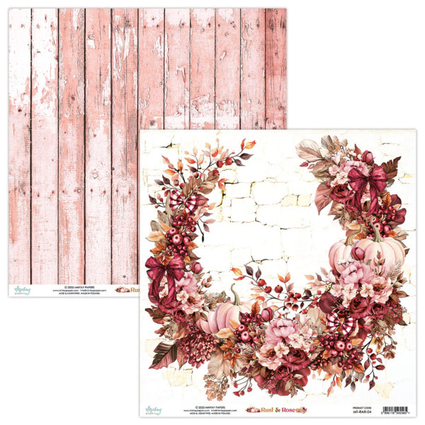 Rust & Rose 04 Single Sheet (12"x12") – Cardstock TT